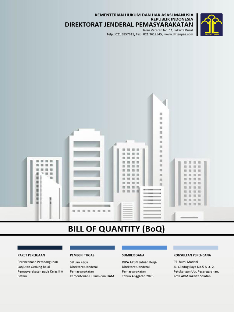 Bill of Quantity BoQ | PDF
