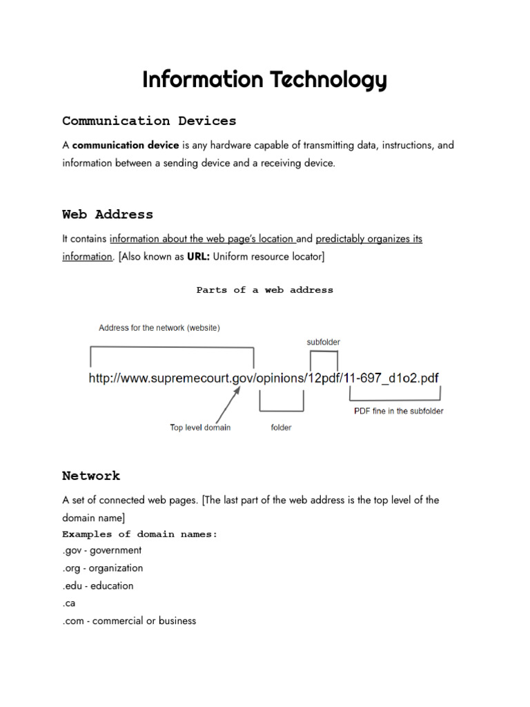 Information Technology | PDF | World Wide Web | Internet & Web