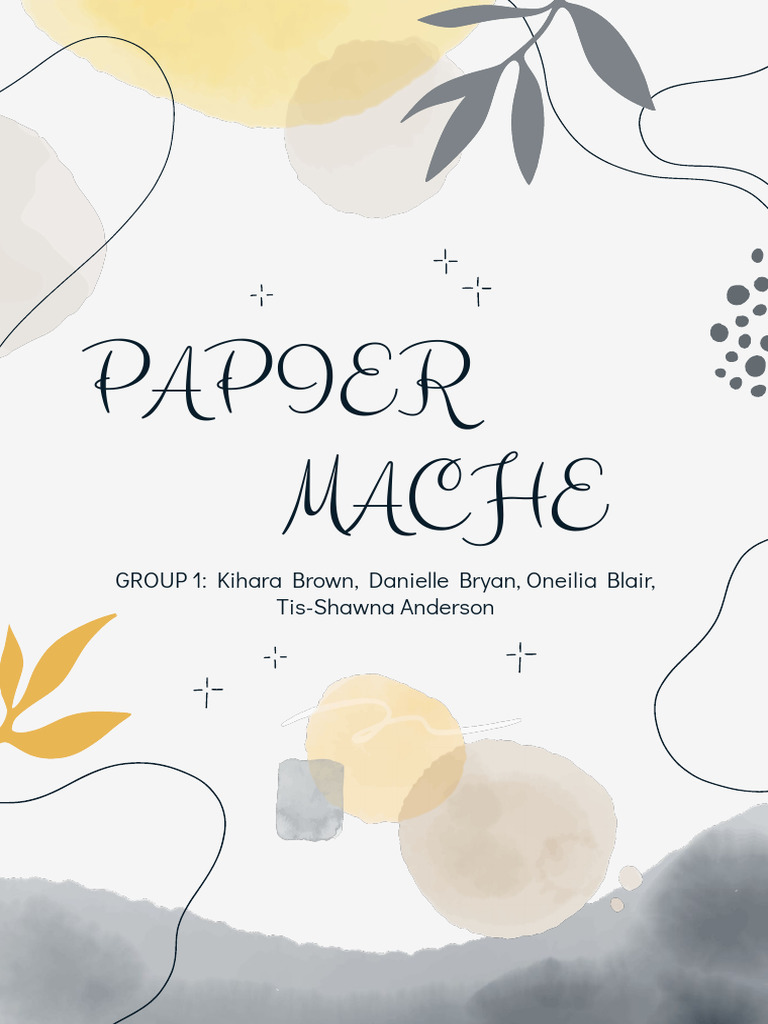 Papier Mache | PDF | Materials | Conservation And Restoration Materials