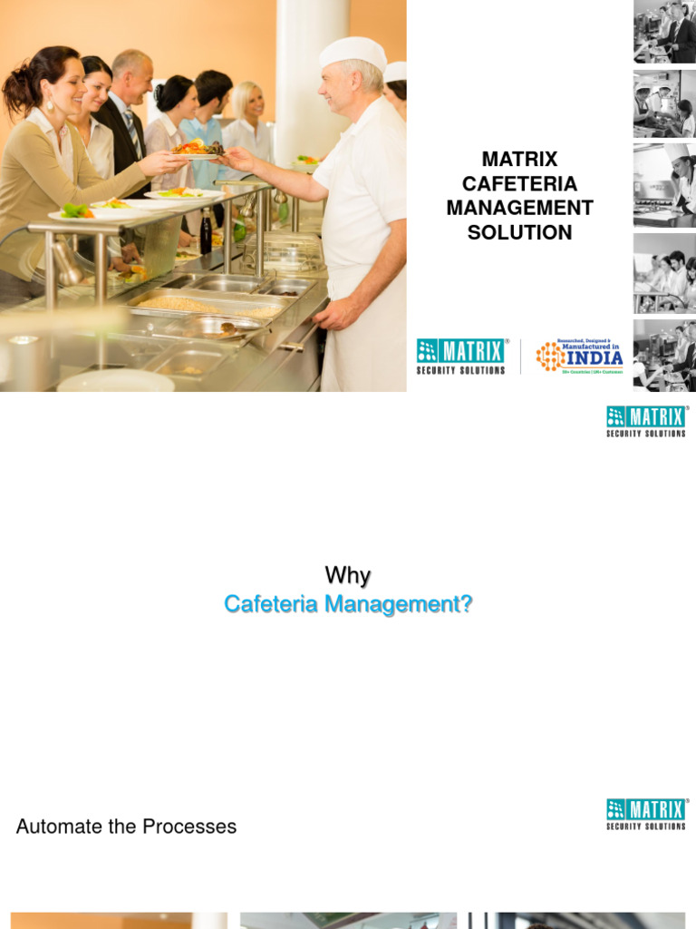 Matrix_Presentation_Matrix_Cafeteria_Management | PDF | Debit Card | Menu
