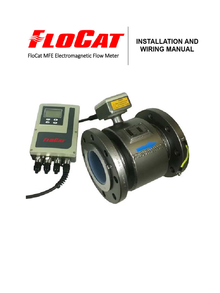 FloCat MFE InstallV2 | PDF | Flow Measurement | Power Supply
