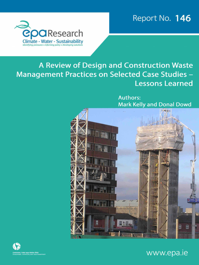 A Review of Design and Construction Waste Management Practices in Selected Case Studies ...
