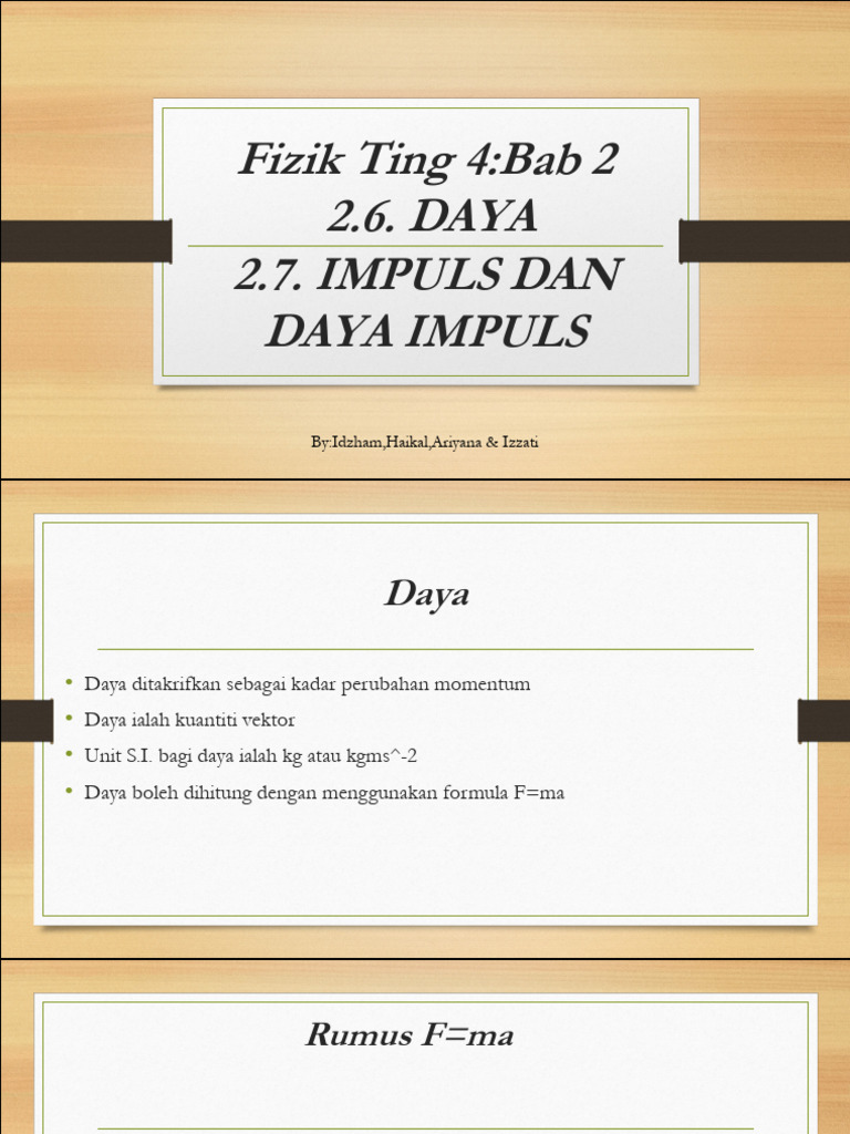 Fizik Bab 2 (Daya) | PDF