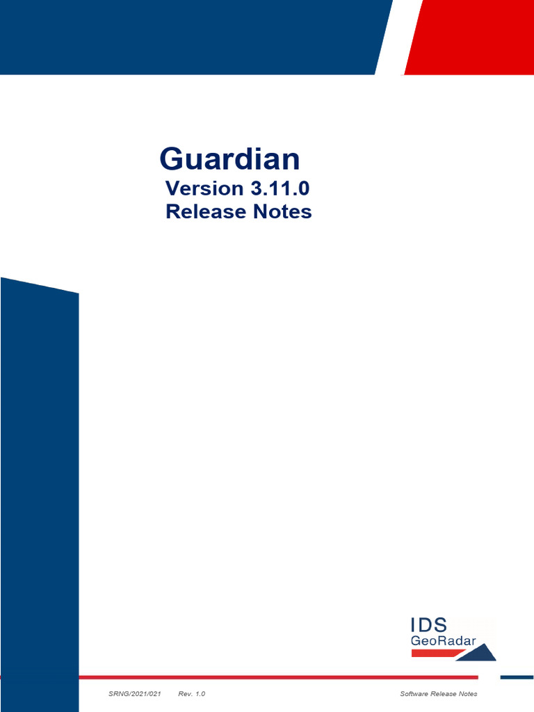 Guardian 3 11 0 Release Notes Pdf Computer Hardware Directory