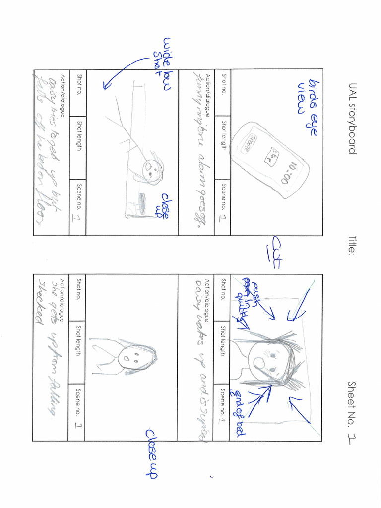 Silent Film Storyboard 2 | PDF
