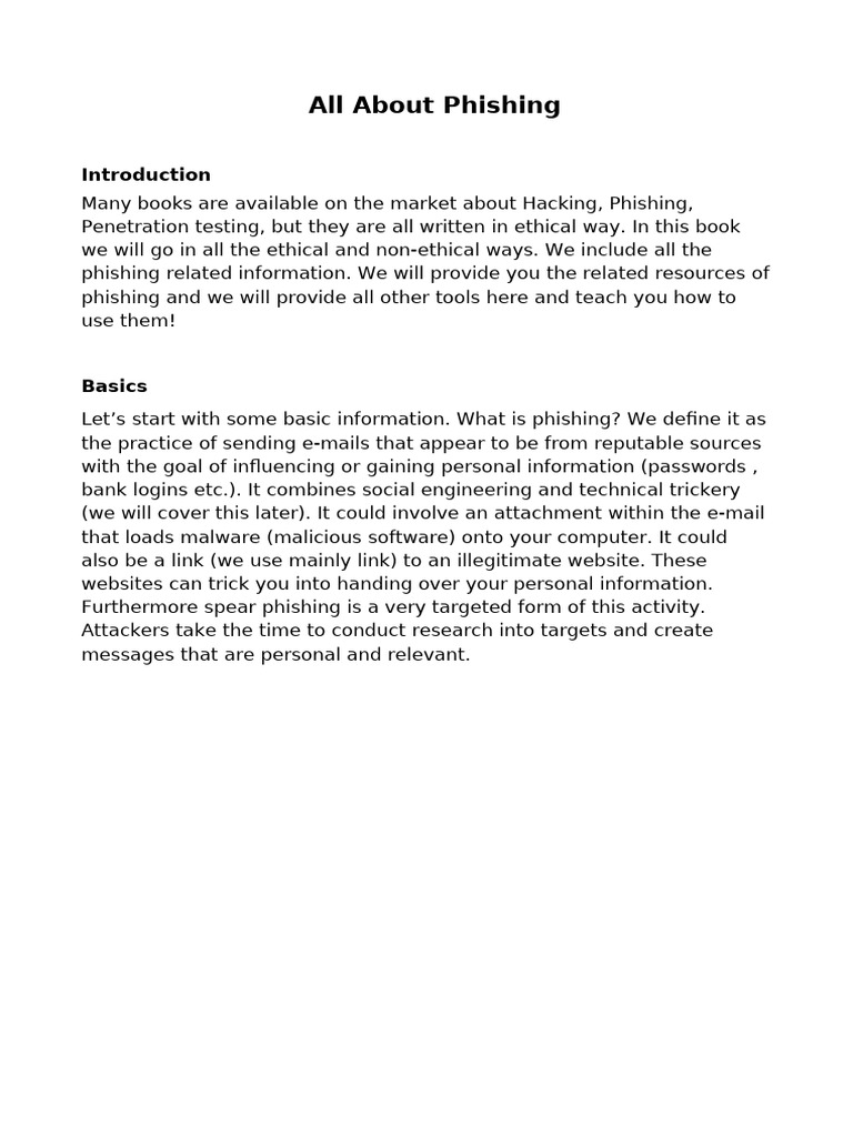 Phishing Paid Ebook Leaked Worth 99$ Learn Phishing | PDF | Phishing | Social Engineering (Security)
