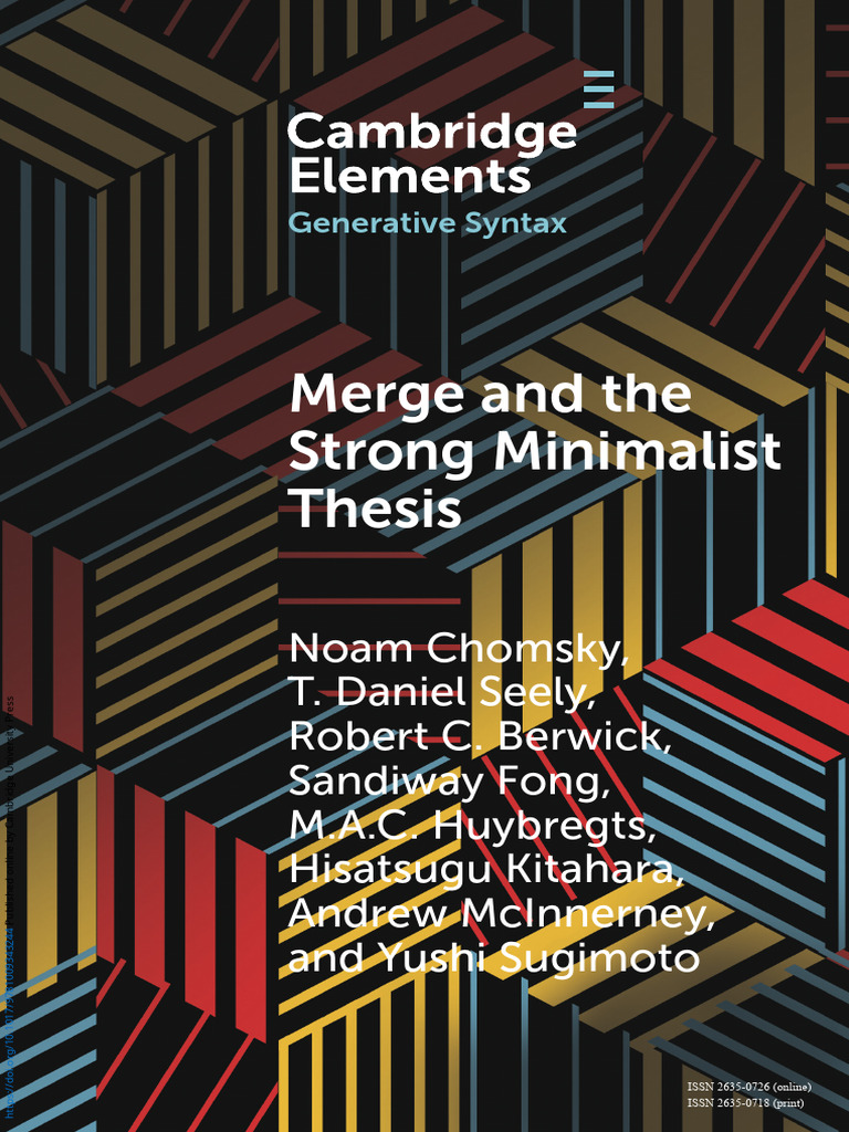 Merge and The Strong Minimalist Thesis | PDF | Lexicon | Syntax