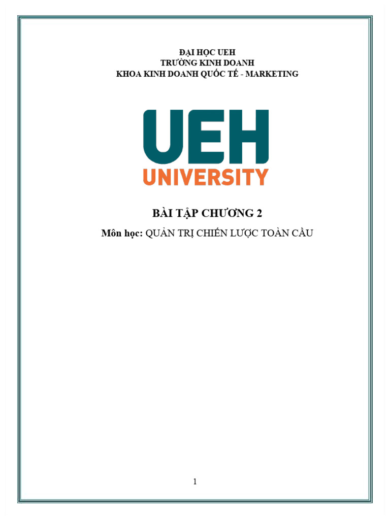 QTCL toàn cầu - BT2 | PDF