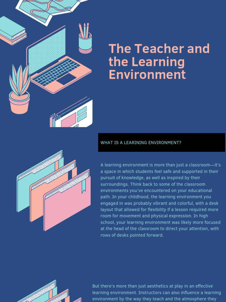 The Teacher and The Learning Environment | PDF | Learning | Classroom