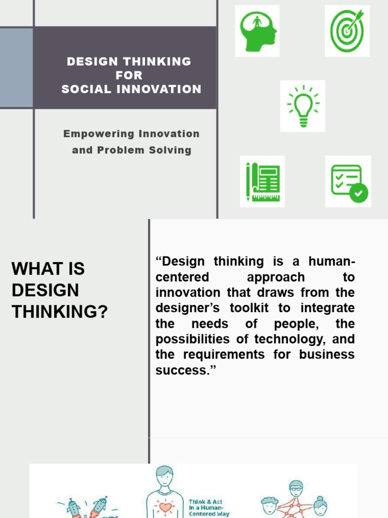 Design Thinking For Social Innovation | PDF | Design Thinking | Innovation