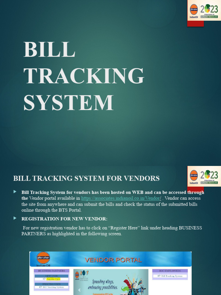 Vendor Bill Tracking System Guide | PDF | Information Technology ...