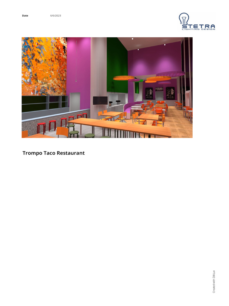 Trompo Taco Restaurant - Report | PDF | Optics | Electromagnetic Radiation