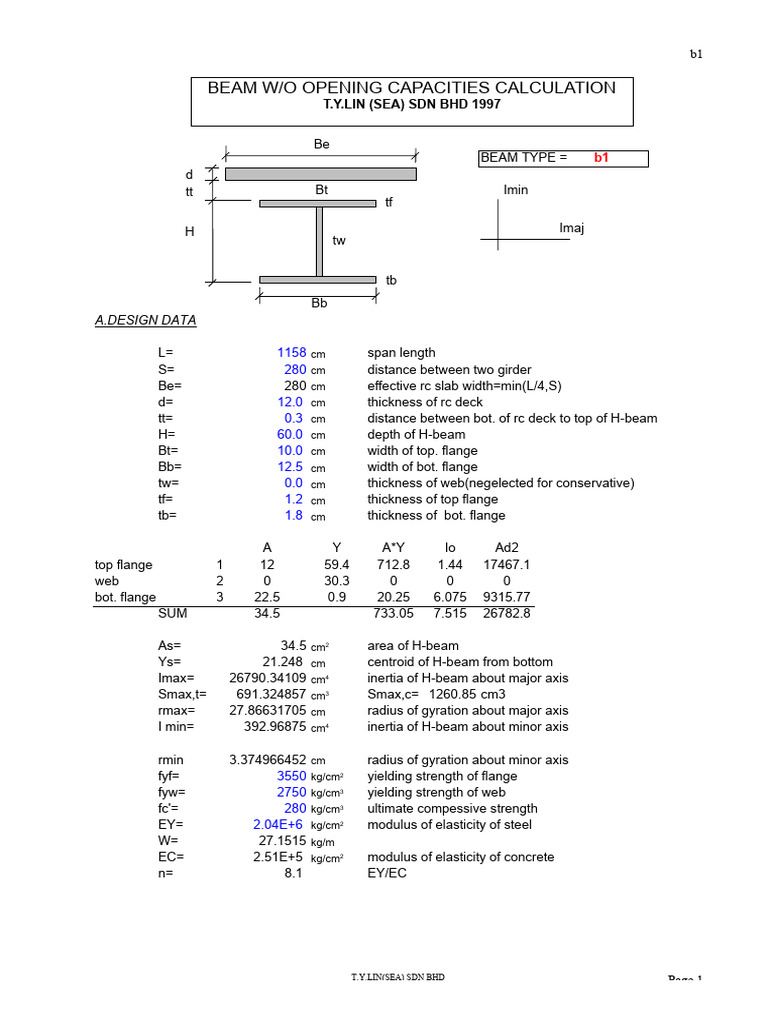Steel Beam Design | PDF | Beam (Structure) | Mechanics