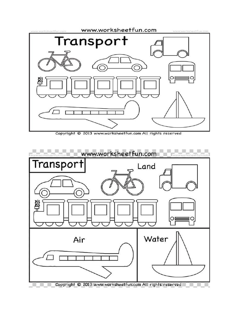 Transportation colouring activity.docx | PDF