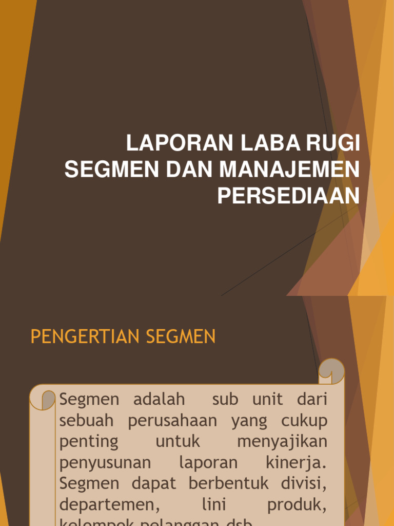 Laporan Keuangan Segmen | PDF