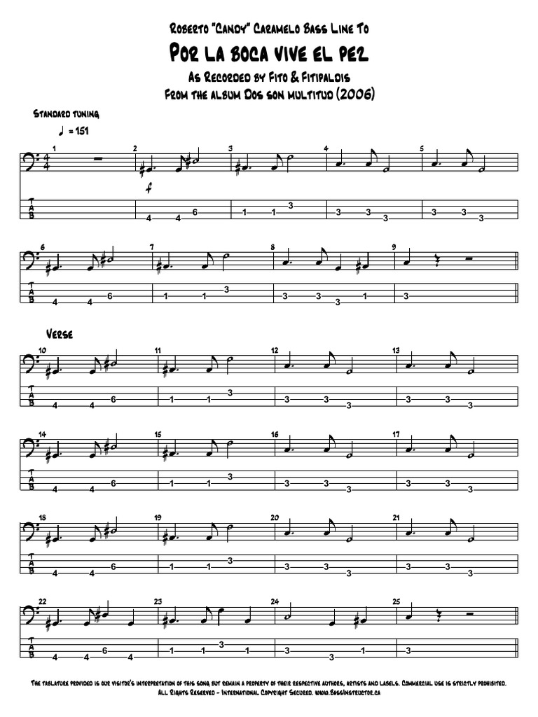 Fito & Fitipaldis Por La Boca Vive El Pez | PDF