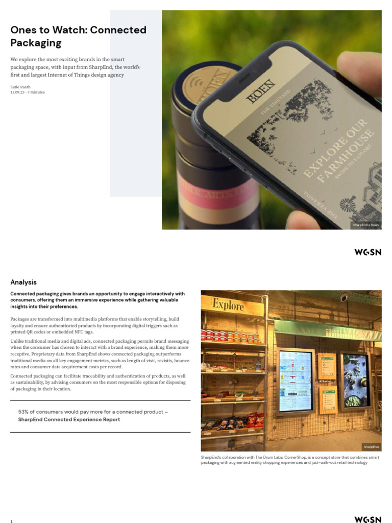 Innovations in Connected Packaging | PDF | Brand | Qr Code