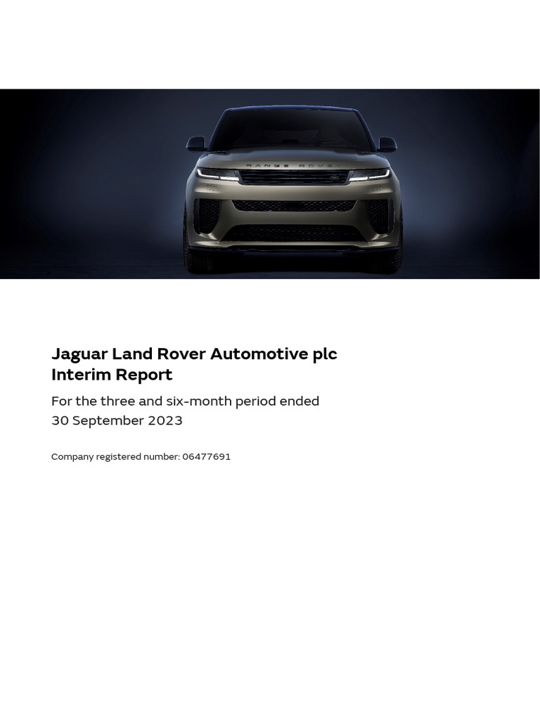 JLR Q2 FY24 FInancial Report | PDF | Investing | Equity (Finance)