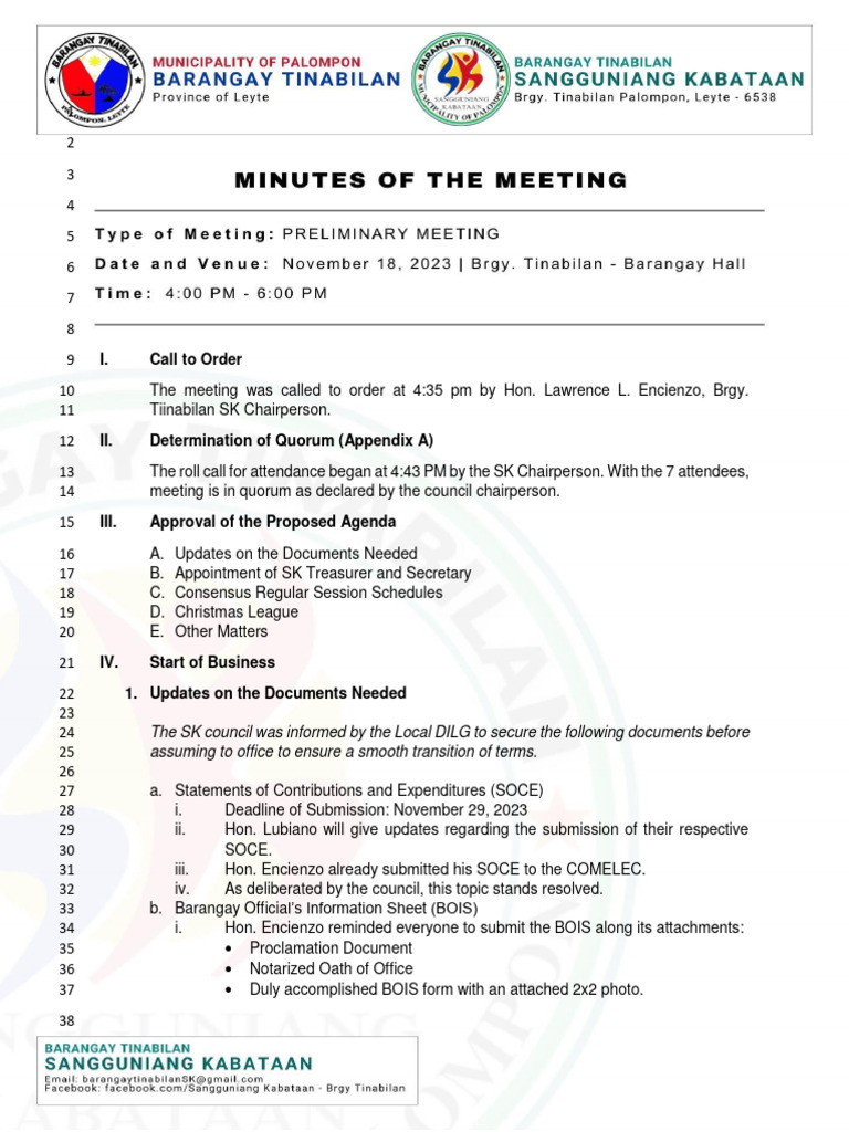 Motm Prelim | PDF | Government | Governance