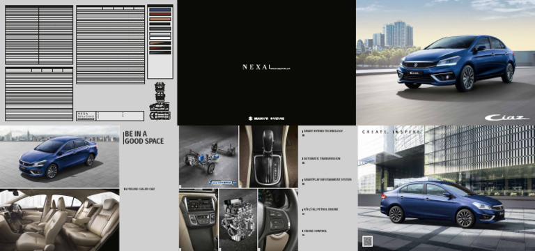 All - New - Ciaz Brochure | PDF | Seat Belt | Hybrid Vehicle