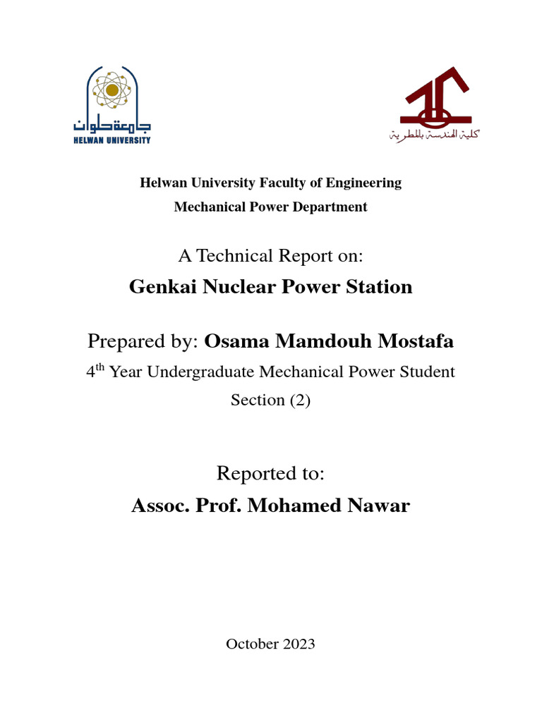 Overview of Genkai Nuclear Power Station | PDF | Nuclear Power Plant ...