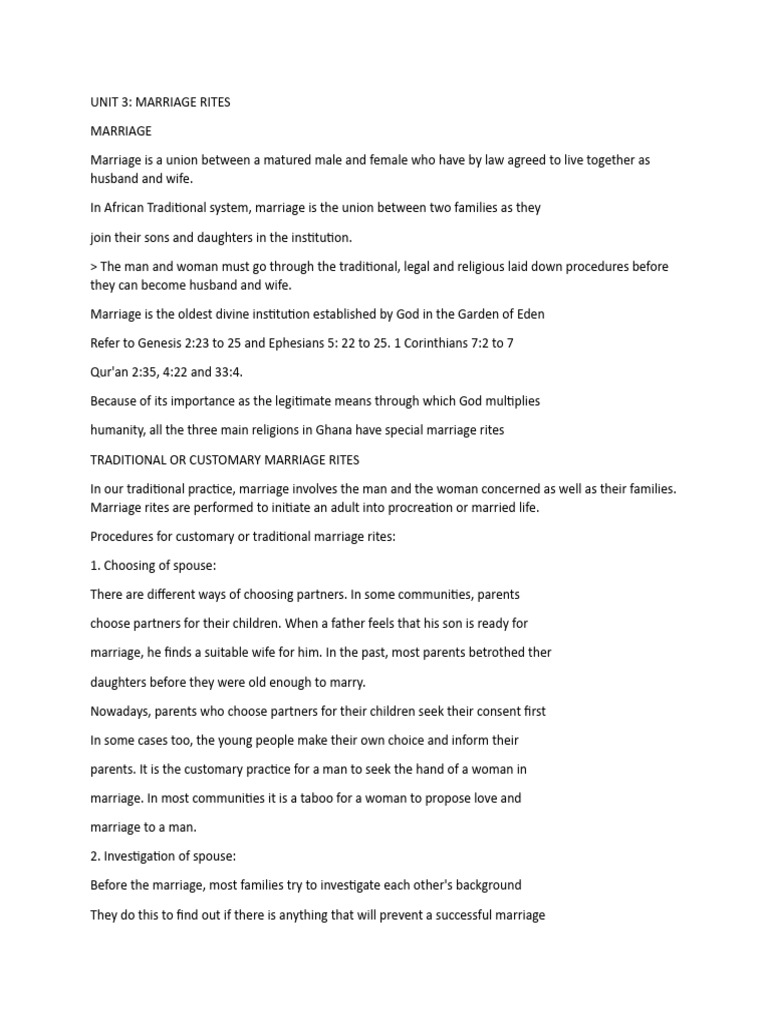 Marriage Rites | PDF | Marriage | Wedding