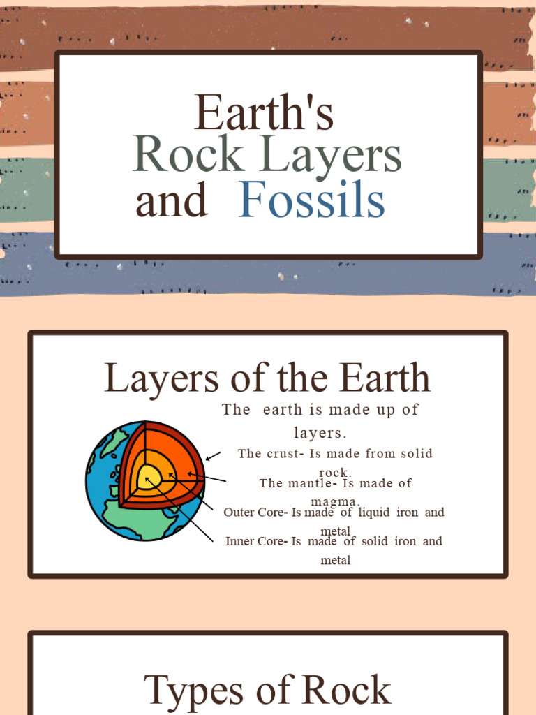 earth's rock layers and fossils | PDF | Rock (Geology) | Fossil