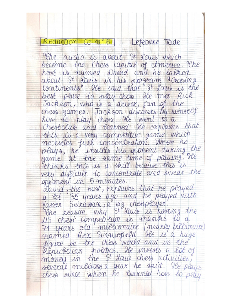 Mock Exam Jade Lefebvre | PDF