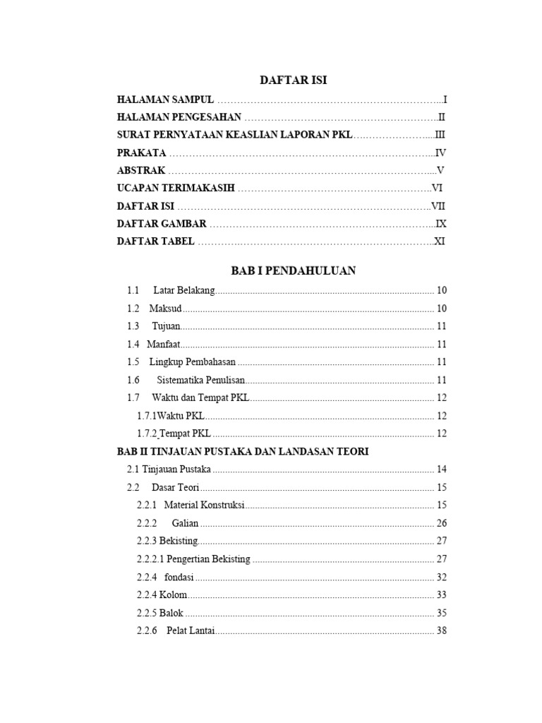 Daftar Isi | PDF