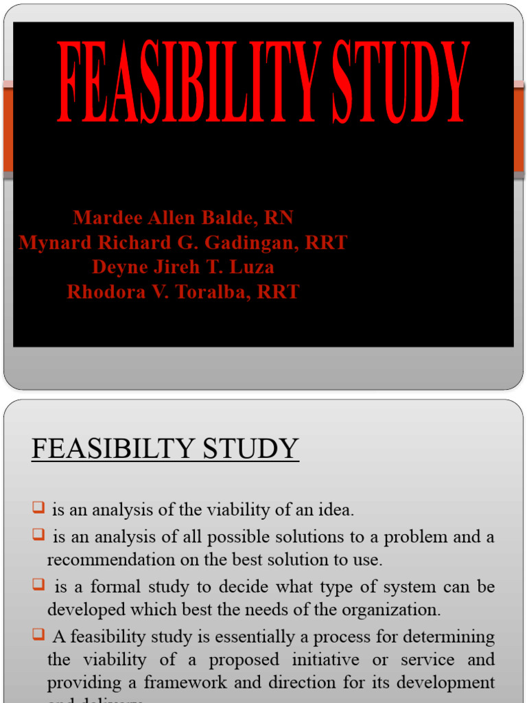Feasibility Study | PDF | Feasibility Study | Business
