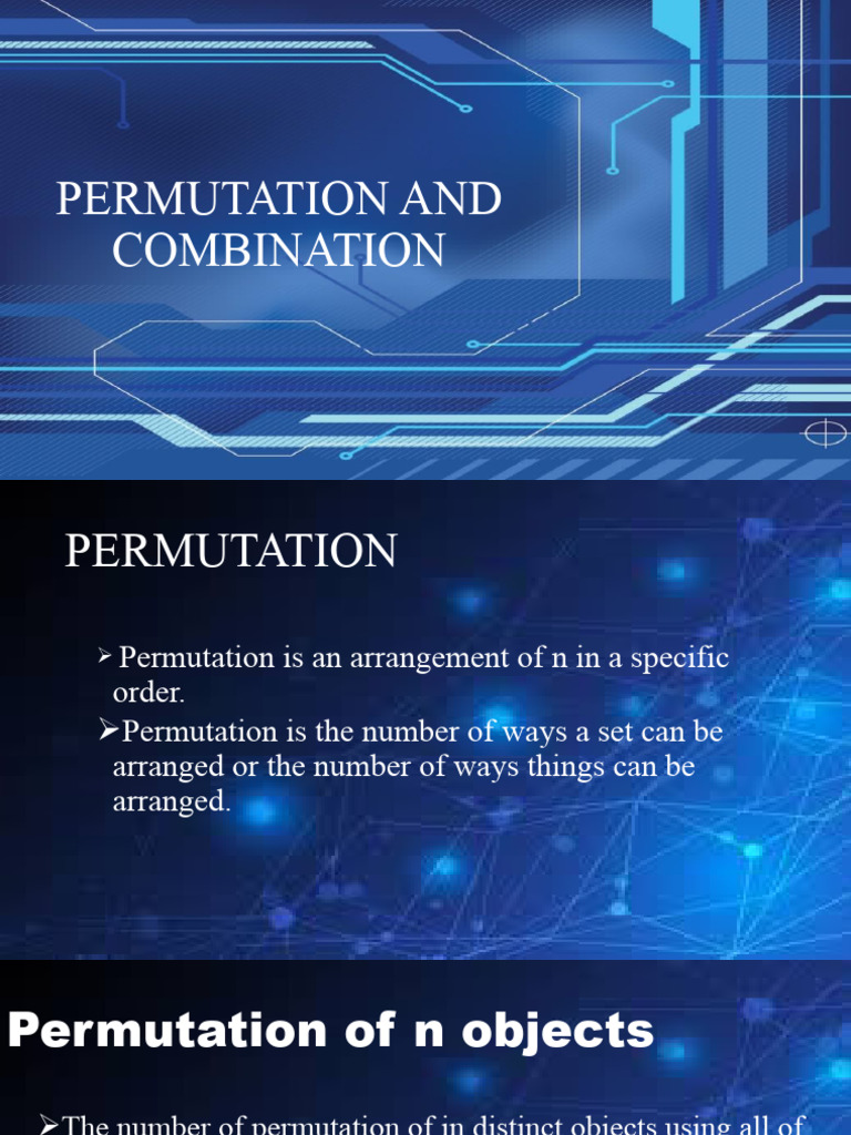 Permutation and Combination 2d | PDF | Permutation | Discrete Mathematics