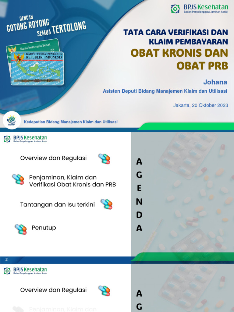 OBAT Tata Cara Verifikasi Dan Klaim Obat Kronis Dan PRB 181023 Rev | PDF