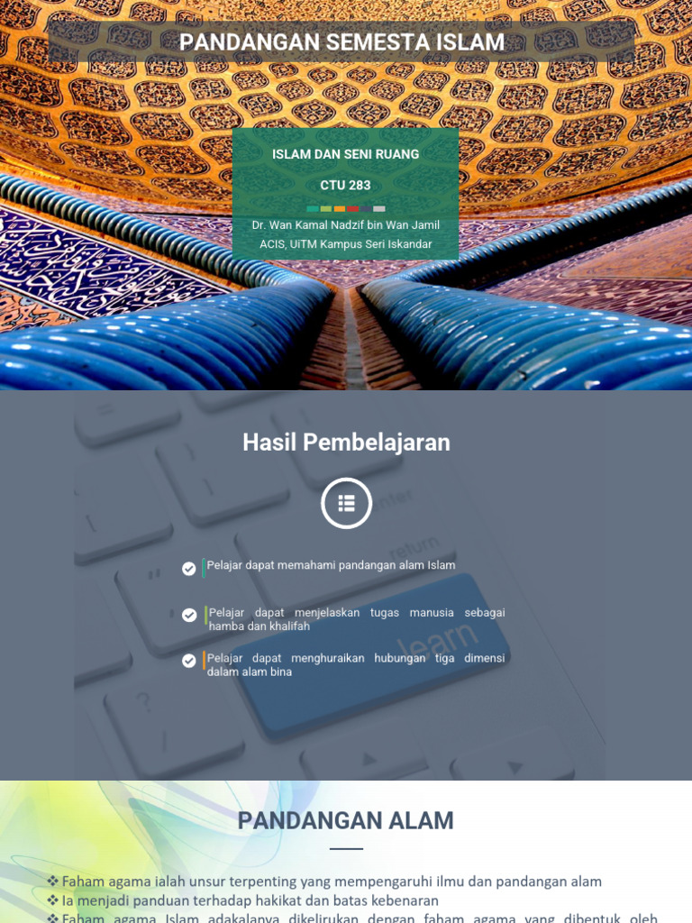 1 - Pandangan Semesta Islam | PDF