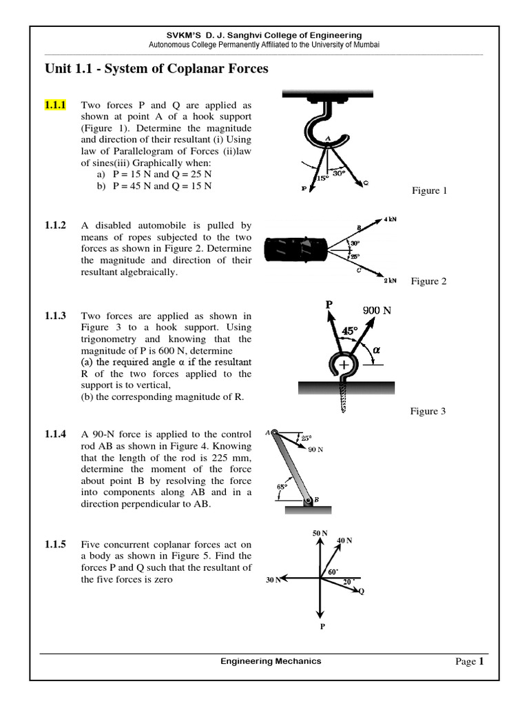 Coplanar Forces & Centroid Analysis | PDF | Acceleration | Velocity