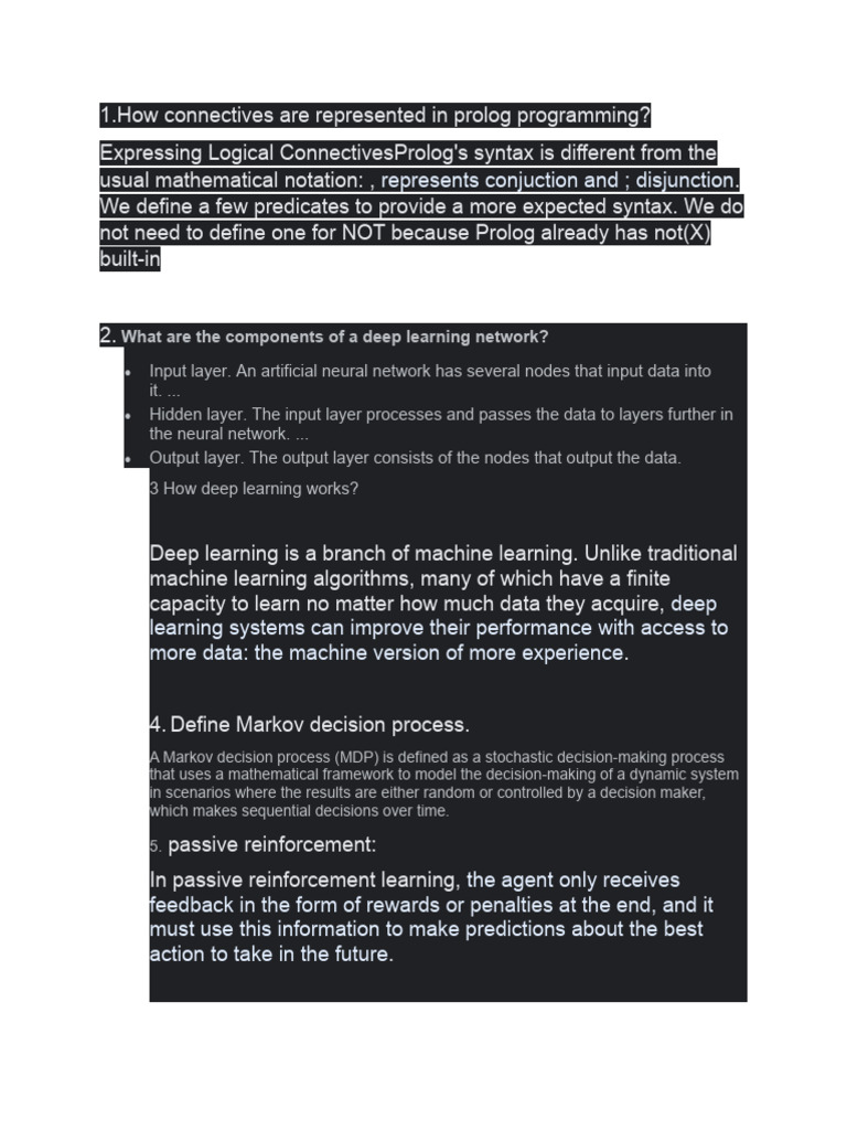 Prolog, Deep Learning, and Reinforcement Learning | PDF | Career & Growth | Computers