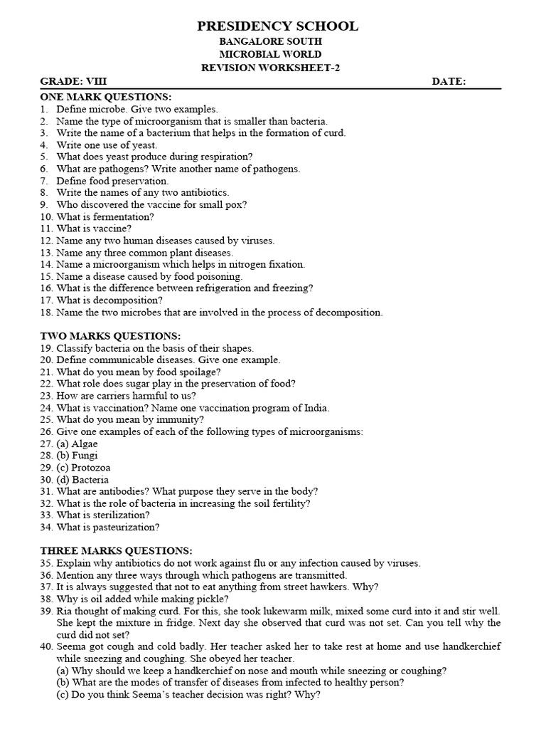 Microbial World Pdf Microorganism Bacteria
