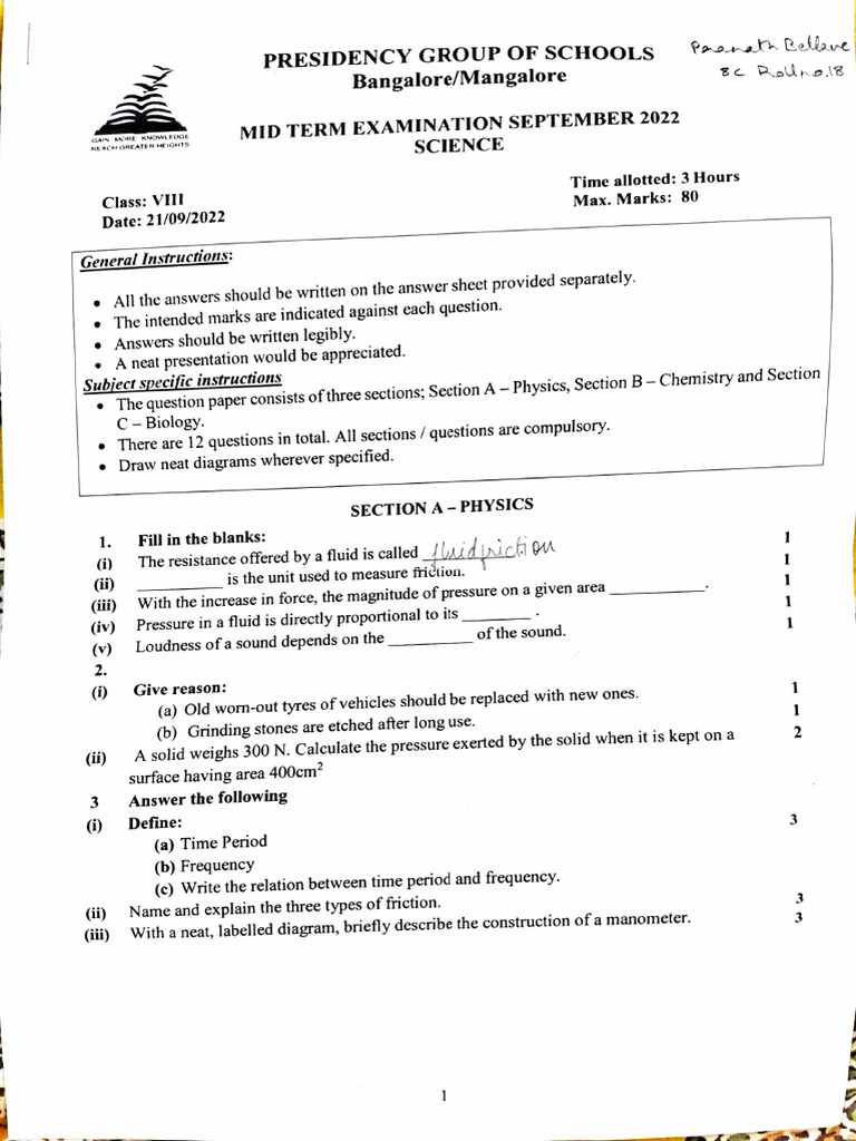 Class 8 Science | PDF | Metals | Fuels