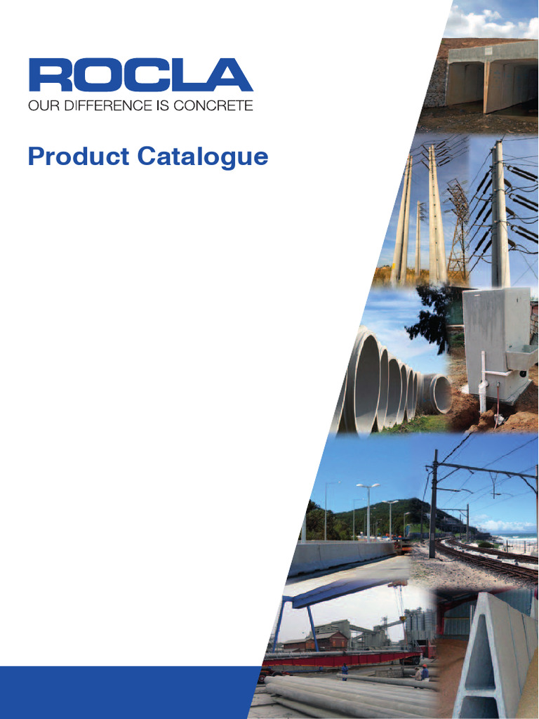 Rocla-Product-Catalogue | PDF | Pipe (Fluid Conveyance) | Precast Concrete