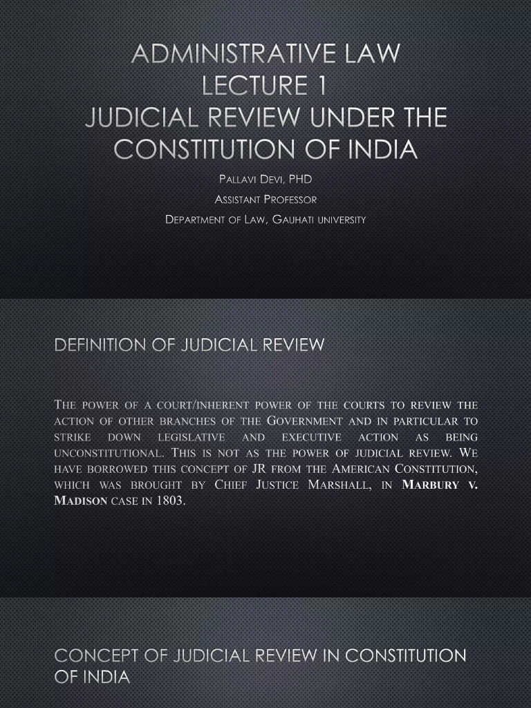 Session 17 Judicial Review | PDF