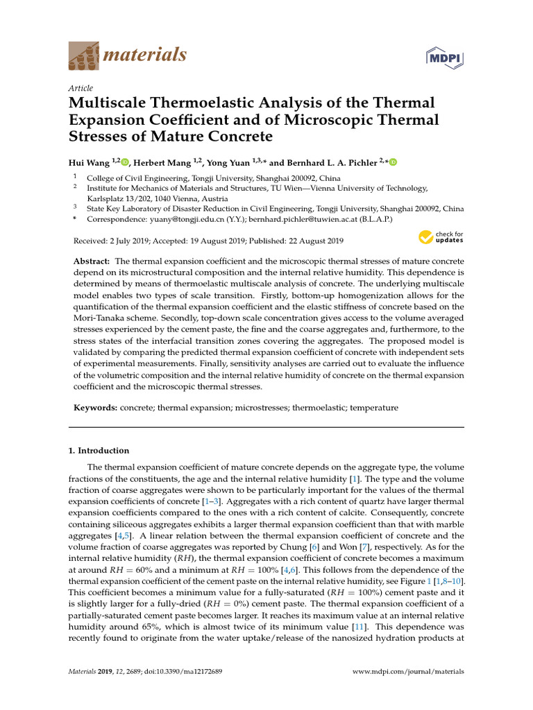 Multiscale Thermoelastic Analysis of The Thermal E | PDF | Materials Science | Classical Mechanics