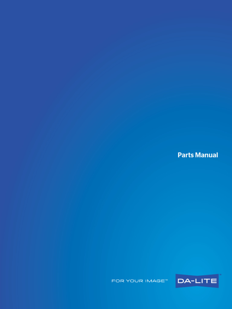 Da Lite Parts Manual | PDF | Manufactured Goods