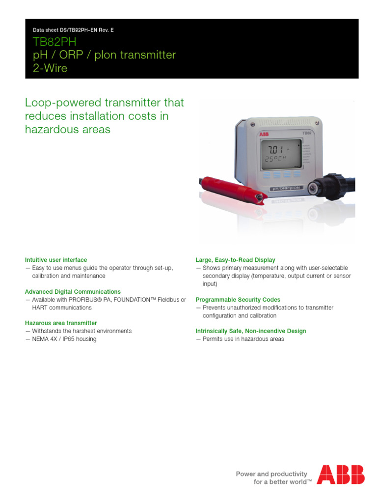 TB82PH.2.2 ABB | PDF | Screw | Calibration