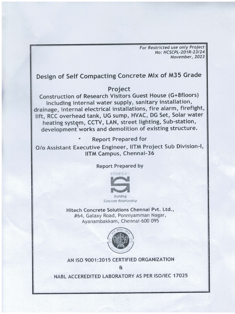 DM SSS | PDF | Concrete | Materials