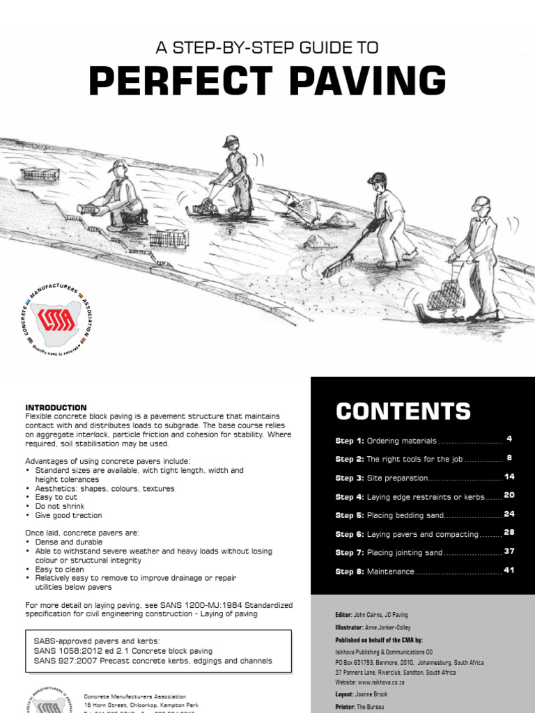 Cma Step by Step Guide To Perfect Paving 2016 03 PDF | Download Free PDF | Road Surface | Concrete