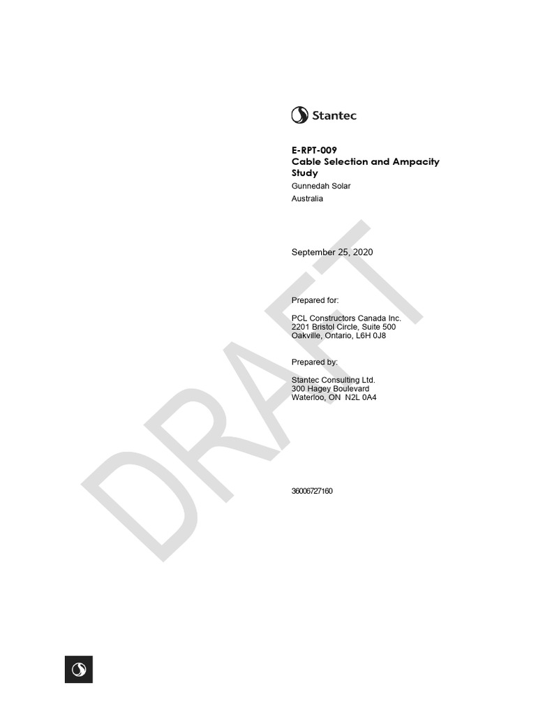 rpt_3600727160_Cable_Ampacity Study CYME | PDF | Solar Panel ...