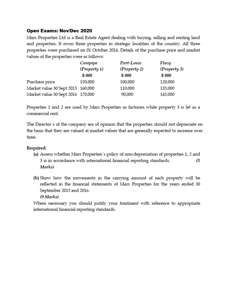 IAS 16 - PPE - Supp Questions-Answers | PDF | Fair Value | Equity (Finance)