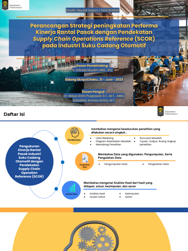 Perancangan Strategi Peningkatan Performa Kinerja Rantai Pasok Dengan Pendekatan Pada Industri ...