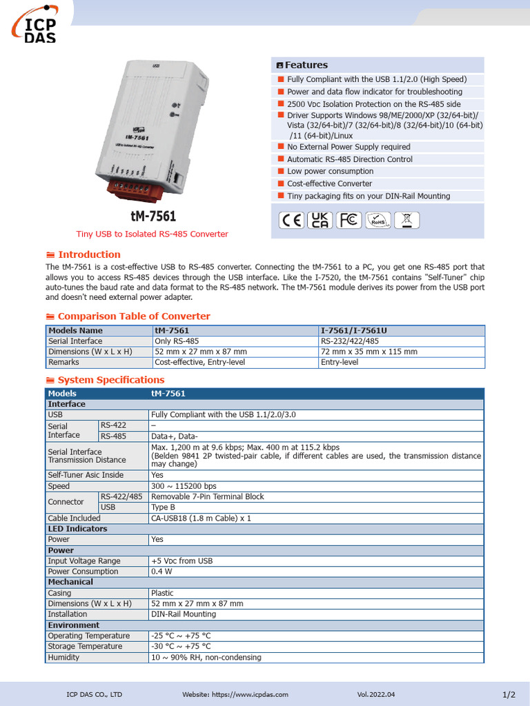 tM-7561_en | PDF | Usb | Computer Engineering