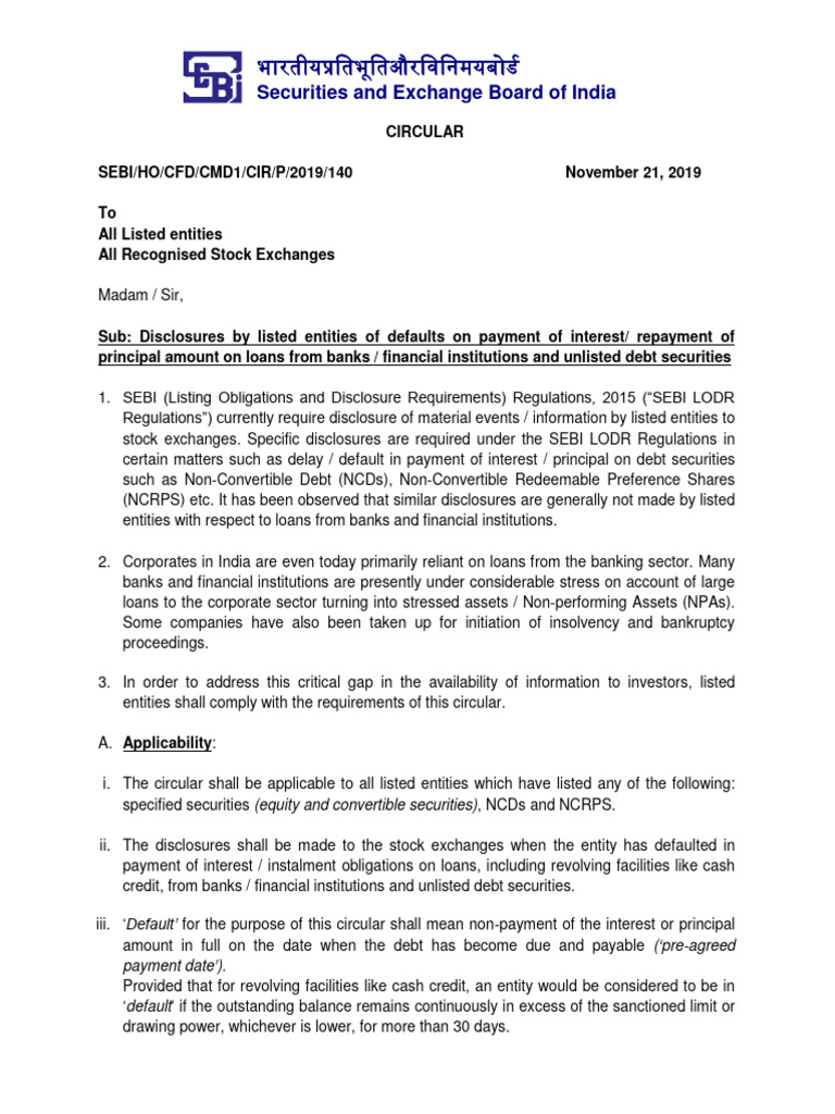 Circular For Interest Payment | PDF | Debt | Loans