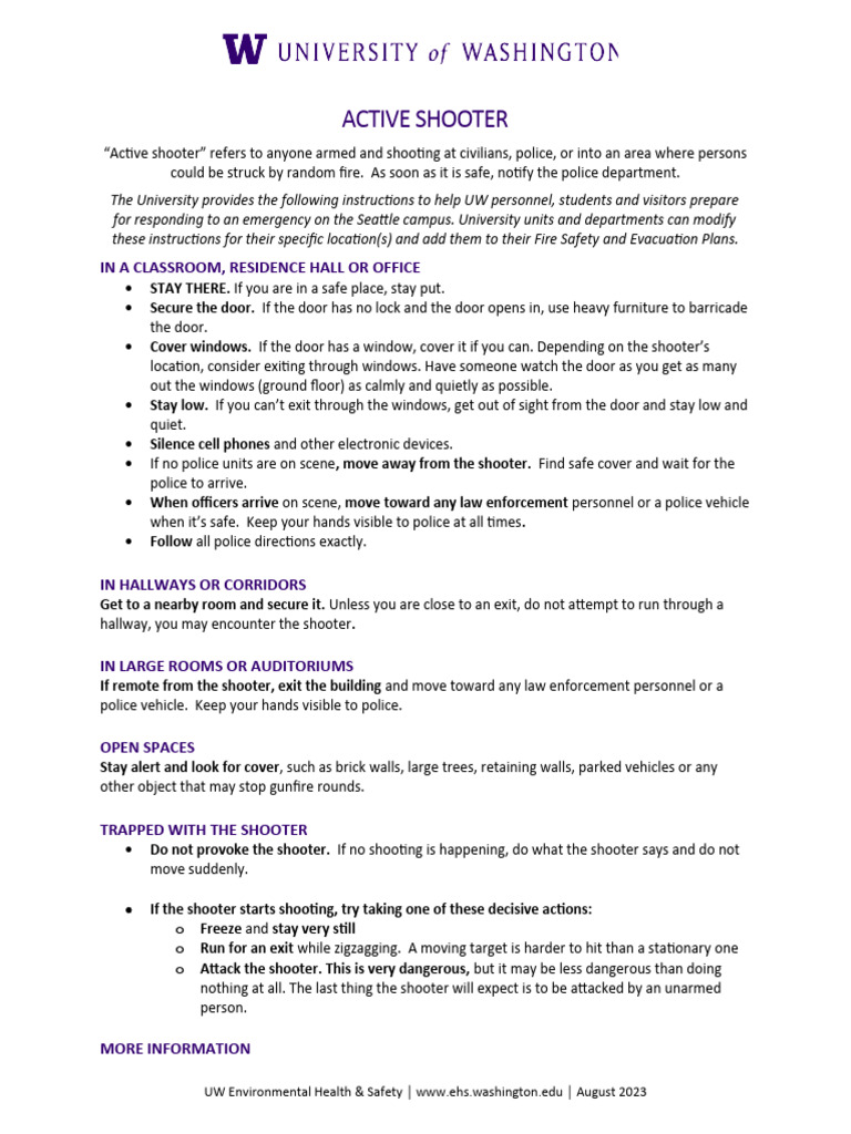 Active Shooter | PDF | Police | Door